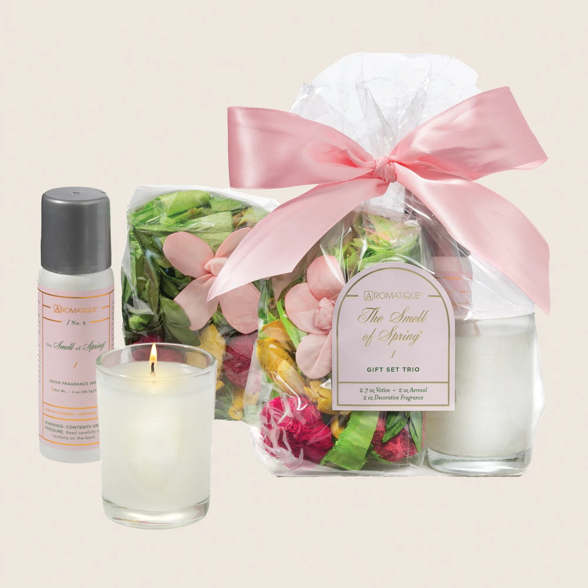 Aromatique Spring Trio Set with Candle Potpurri & Refresher Oil ...