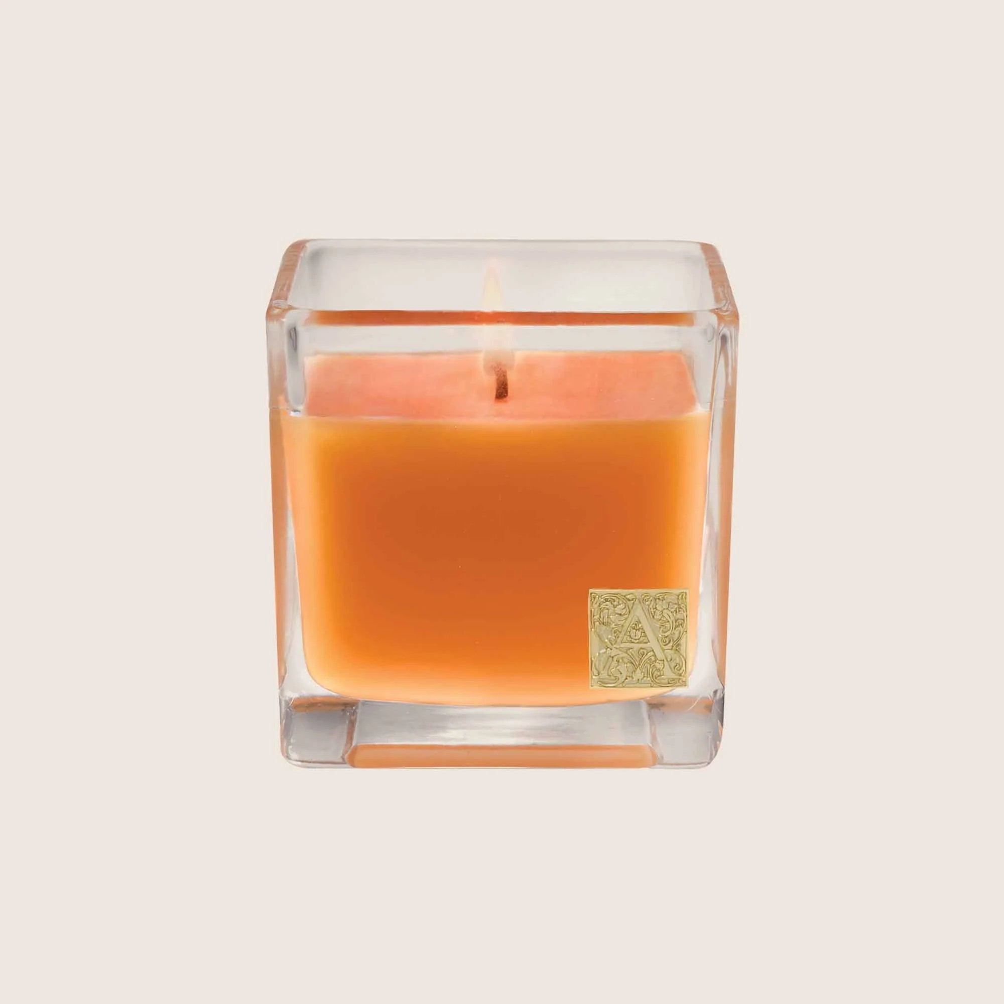 Aromatique Glass Cube Candle, Valencia Orange, 12 Ounces - Walmart.com