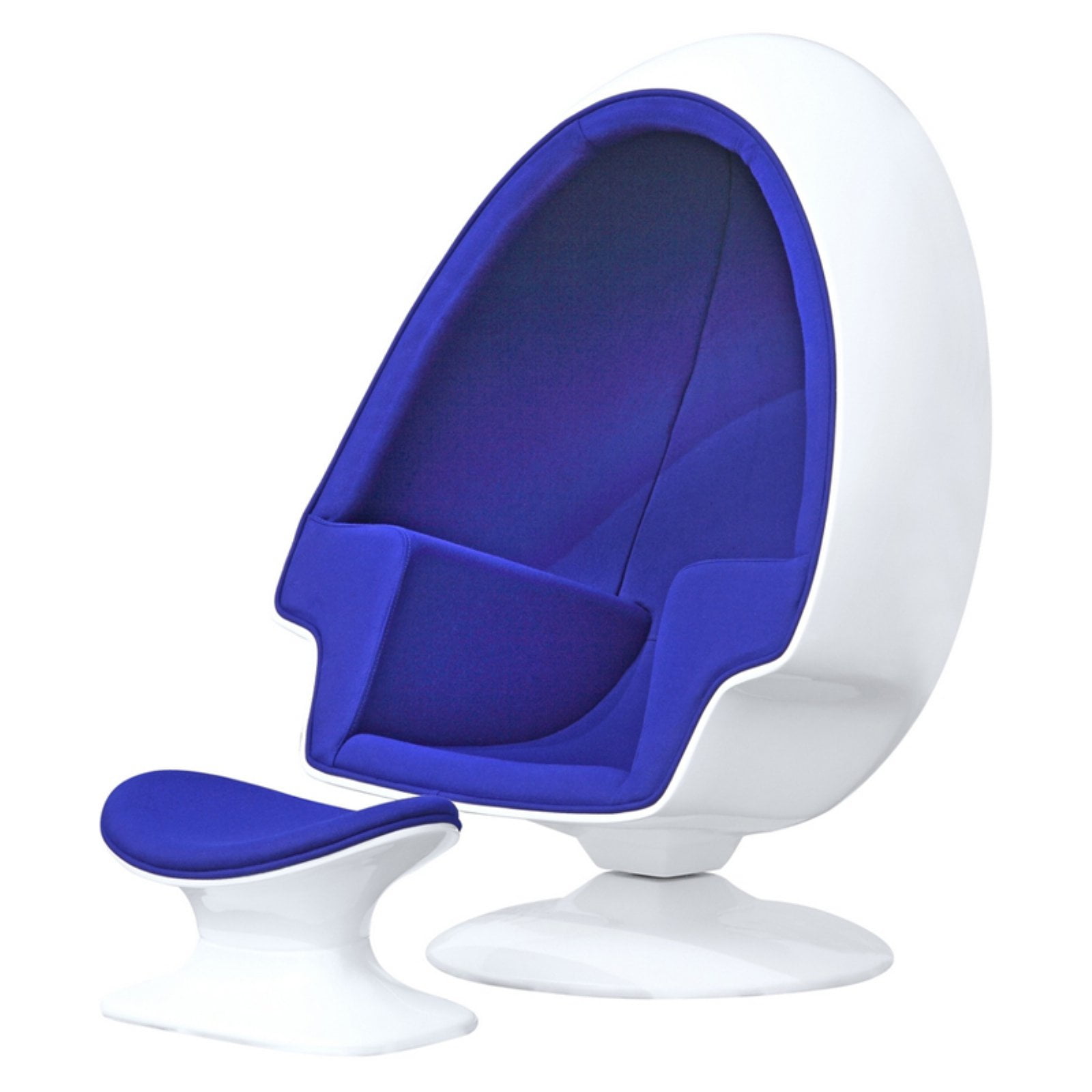 Aron Living Alpha Upholstered Egg Chair and Ottoman - Walmart.com