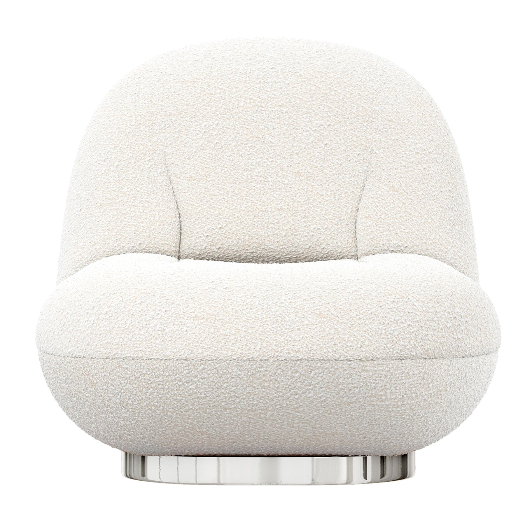 Aron Living Breeze Boucle Chair in Stainless Steel - Walmart.com