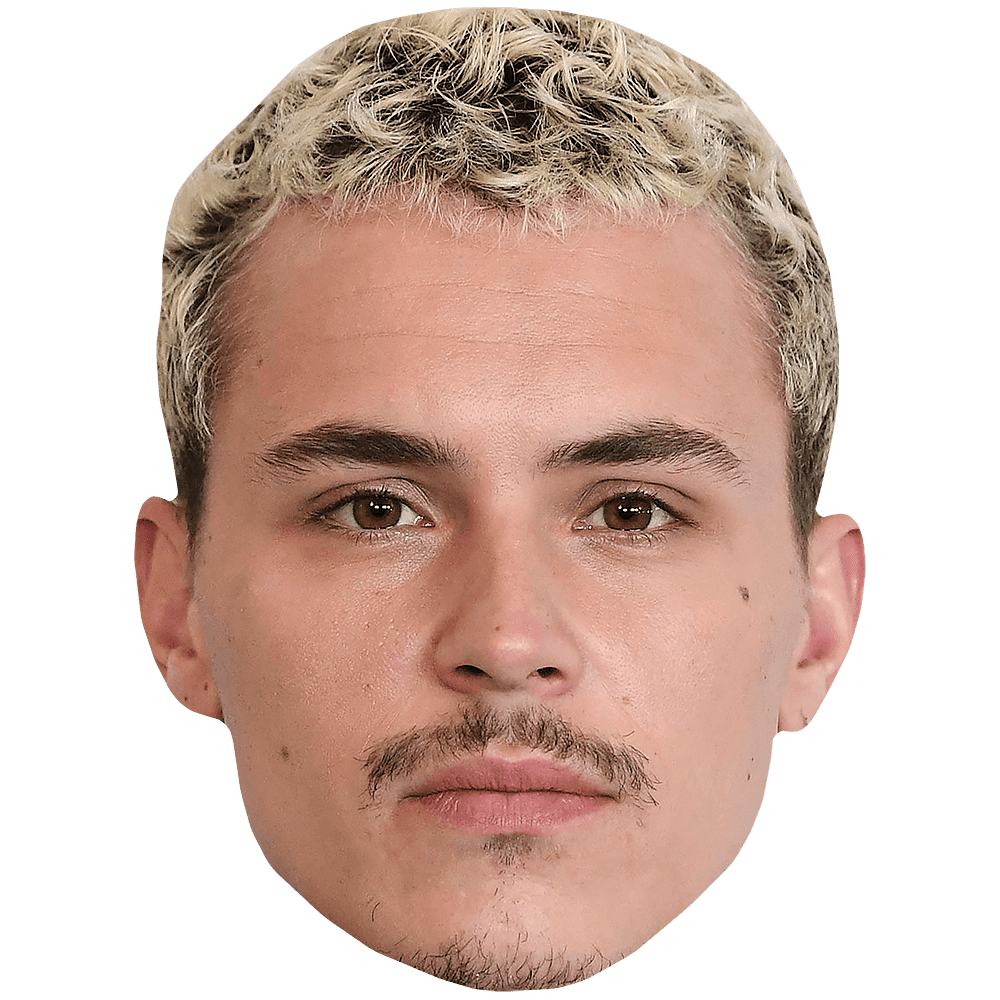 Aron Piper (Blonde) Celebrity Mask, Flat Card Face, Fancy Dress Mask ...