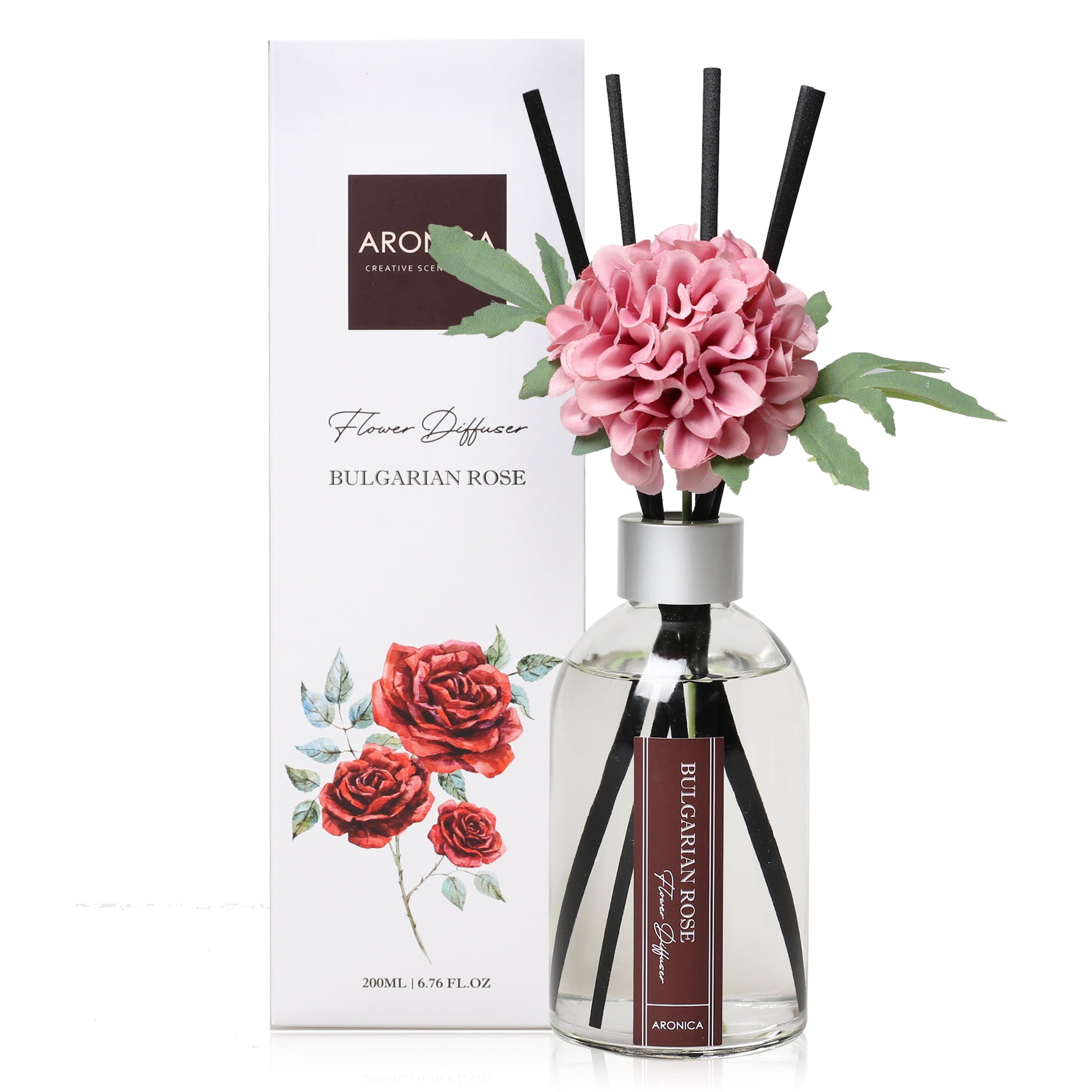 Aronica Aromatic Essential Oil Diffuser - Bulgarian Rose, 200ml for ...