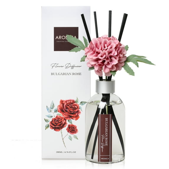 Aronica Aromatic Essential Oil Diffuser - Bulgarian Rose, 200ml for ...