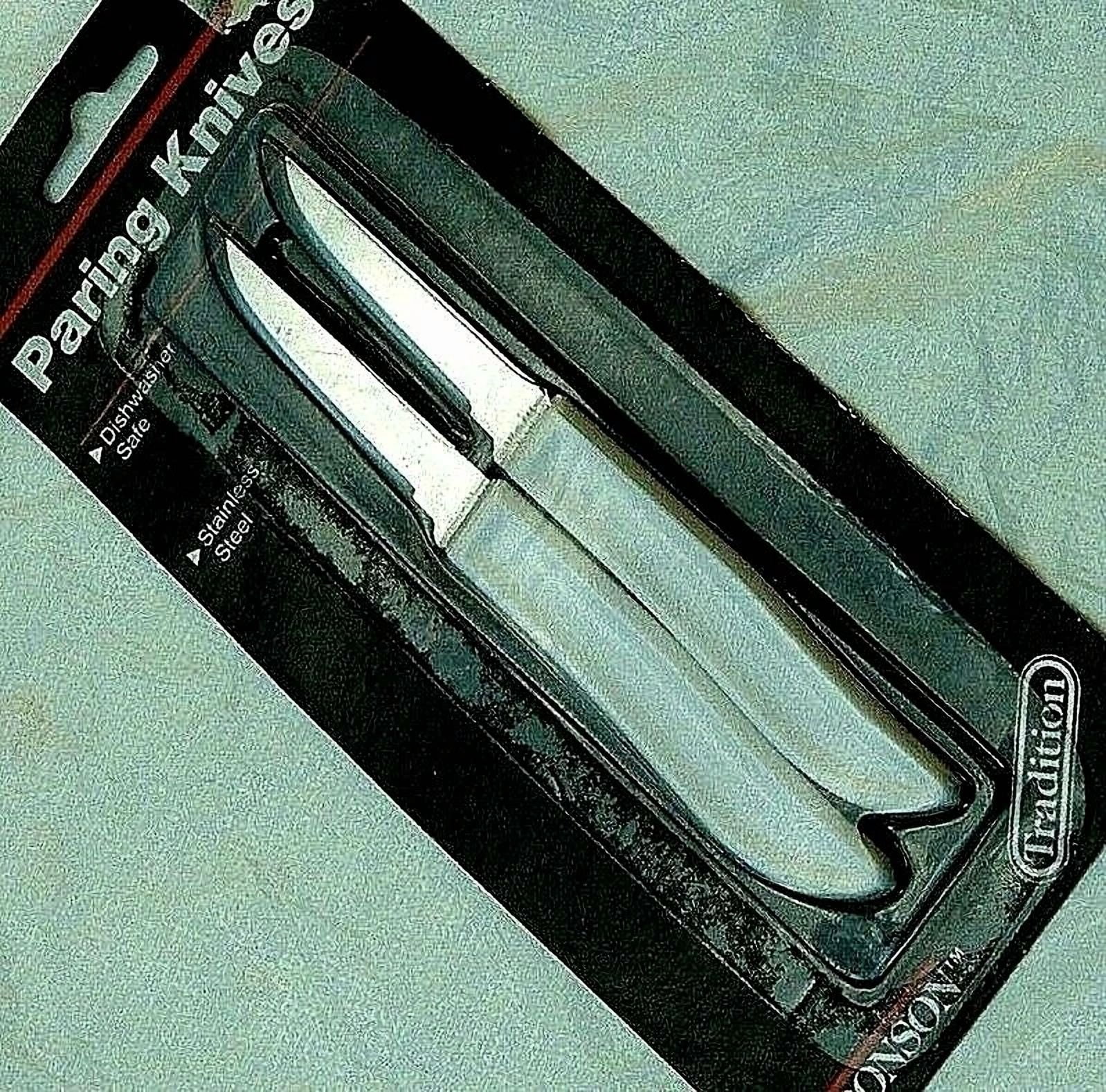 Aronson Stainless Steel Mini Parer Vegetable Peeler Knife White Nylon ...