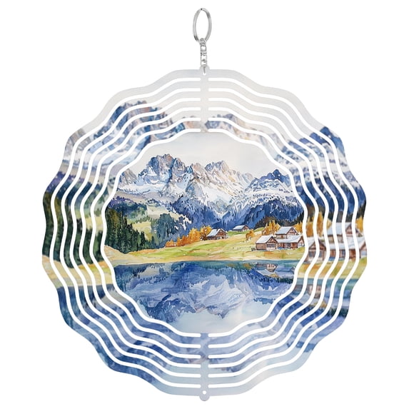 Arosa Switzerland Mountains 3D Wind Spinner Kinetic Hanging Ornament ...