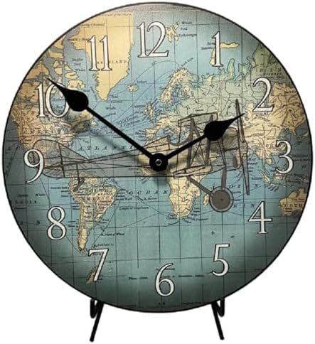 Around The World Airplane Wall Clock | Ultra Quiet Quartz Mechanism ...