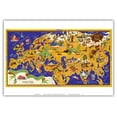 Around the World Map - French Chocolate Company - Circuit des Capitales ...