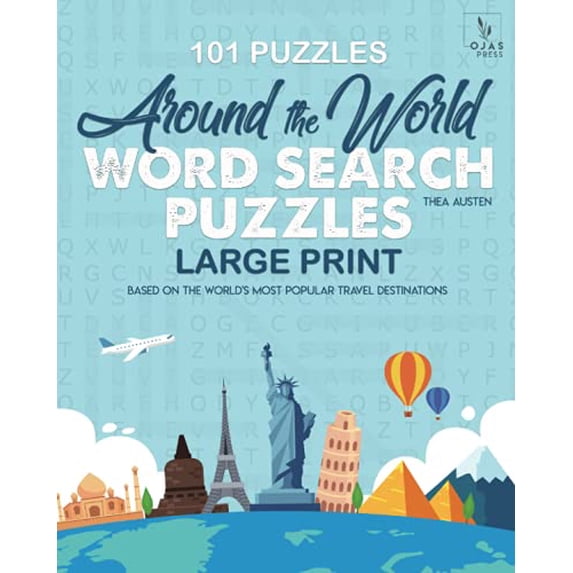 Pre-Owned Around the World Word Search Puzzles by Thea Austen ...