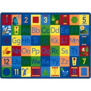 Note Worthy (Elementary) 5'4" x 7'8" area rug in color Multi - Walmart.com
