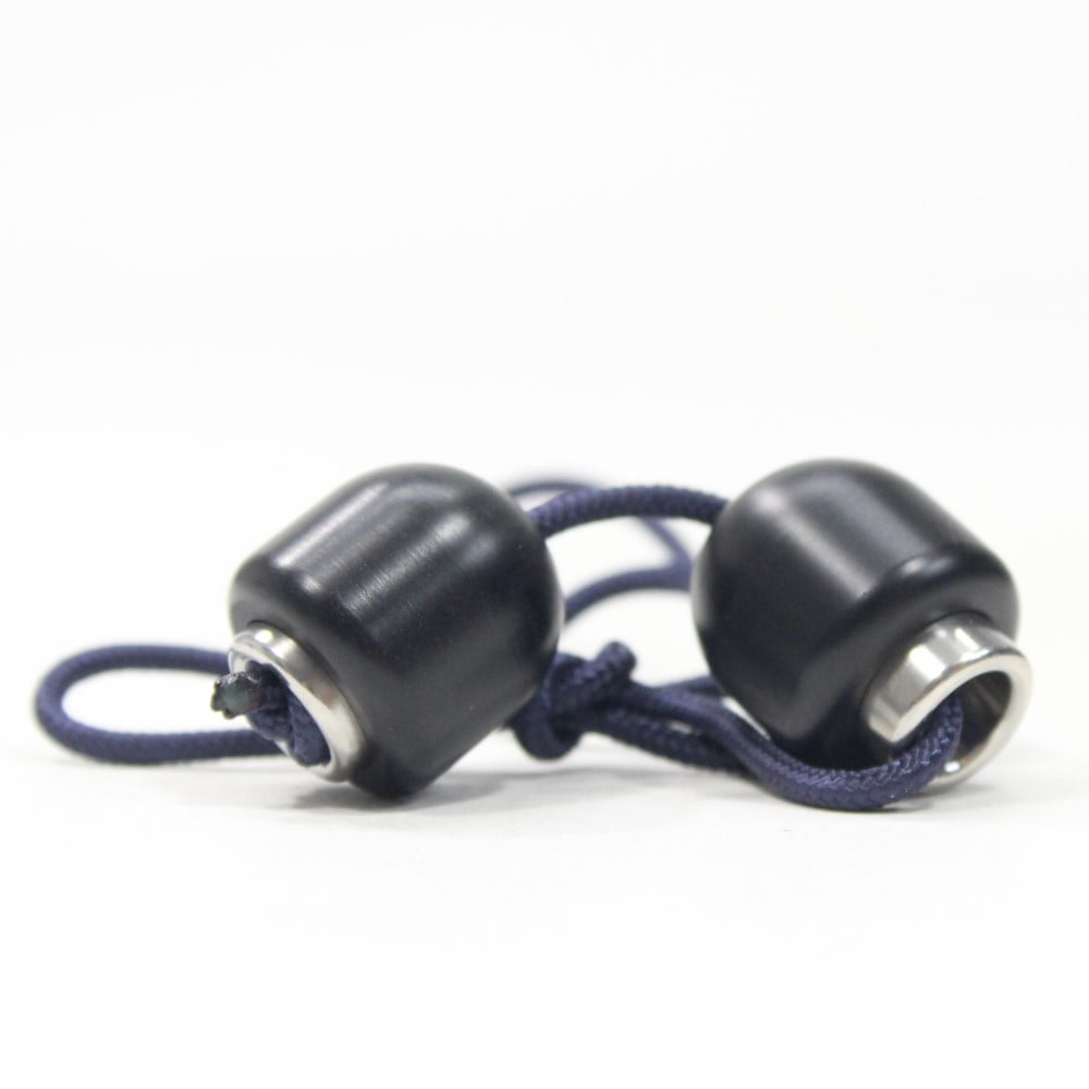 AroundSquare Titan Delrin Begleri - Stainless Steel Core (Black ...