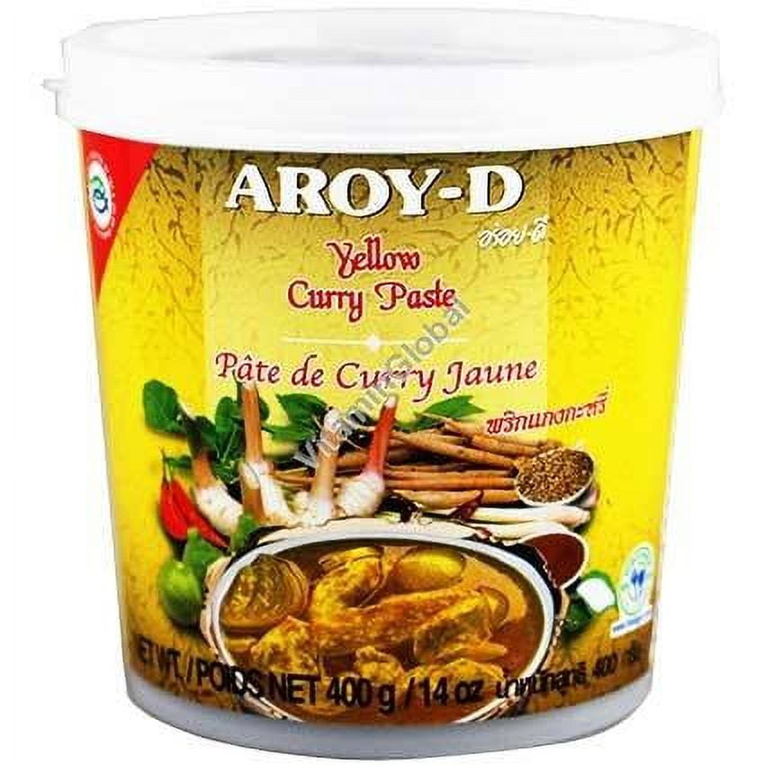 Aroy-D Gluten-Free Yellow Curry Paste 400g - Authentic Thai Recipe, No ...