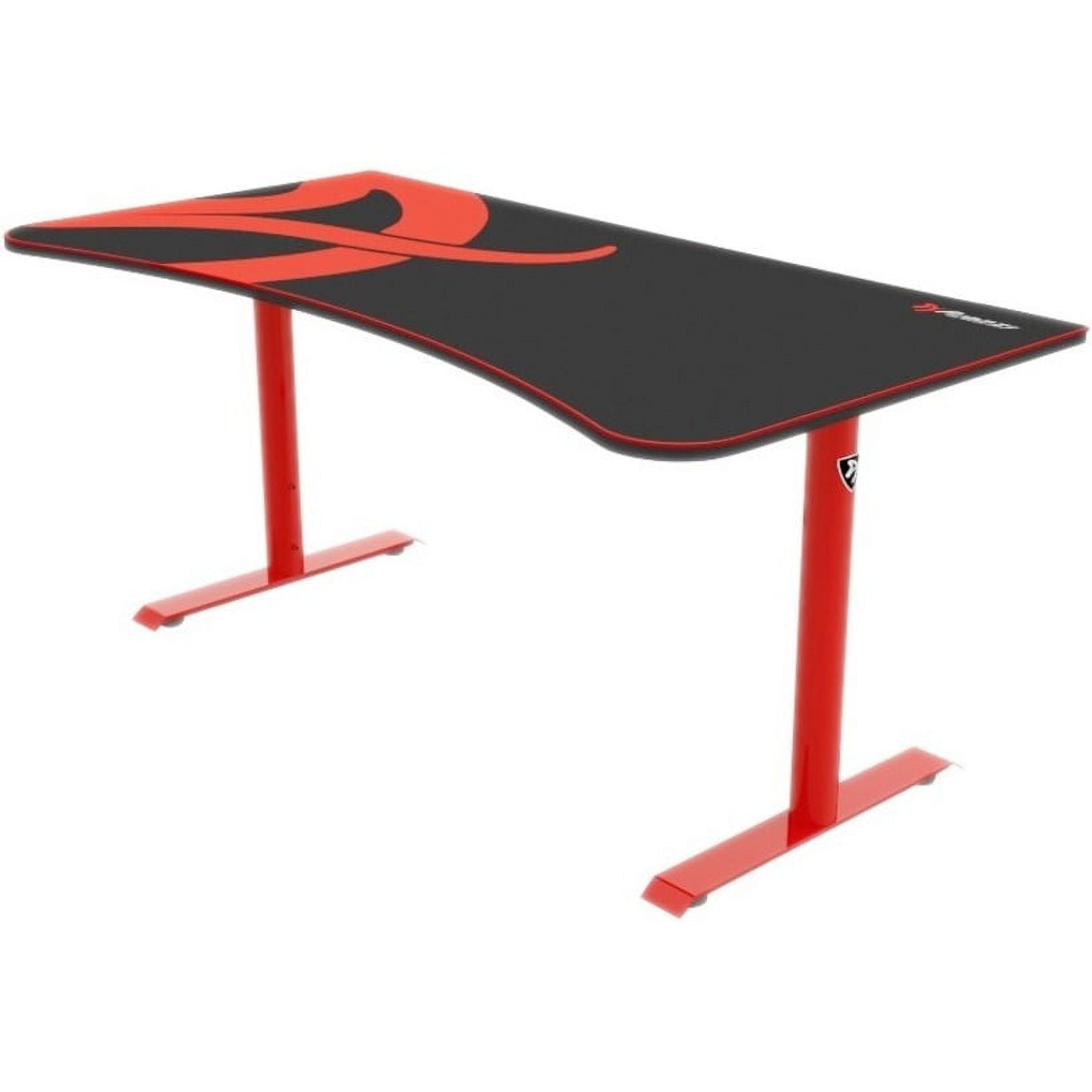 Arozzi Arena Gaming Desk with Custom Mouse Pad, Rock Solid Surface, and ...