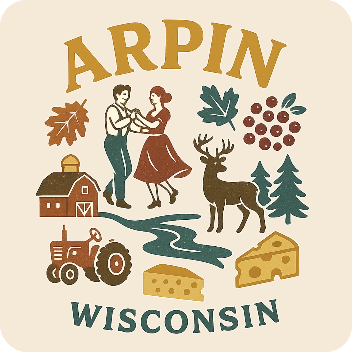Arpin Wisconsin Keepsakes Souvenir Vinyl Sticker – Destination Travel ...