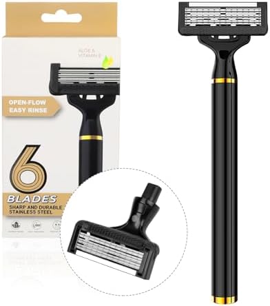 Arqumi Razors Blades for Men - 6 Blades Razor with Precision Trimmer ...
