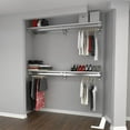 Arrange A Space Double Shelf Double Hang Closet System 72” White ...