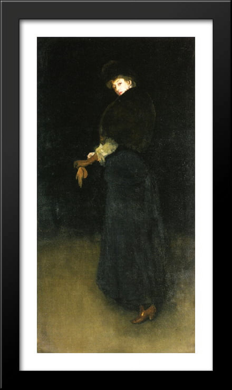Arrangement in Black The Lady in the Yellow Buskin 22x40 Large Black ...