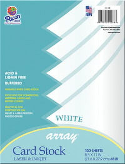 Array Card Stock, 65lb, 8.5 X 11, Assorted Pastel Colors, 100/pack ...