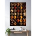 Array Of Spices Kitchen Art Poster Wall Art Modern Wall Decor For ...