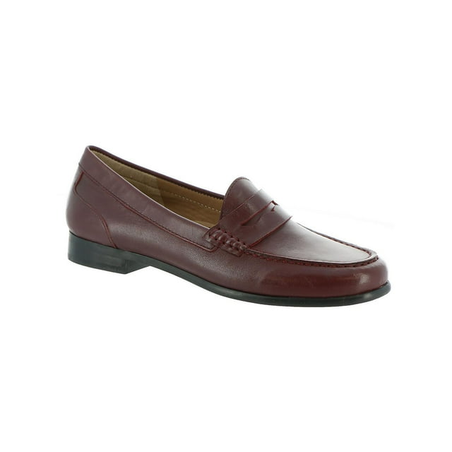 Array Womens Harper Leather Slip On Penny Loafers - Walmart.com