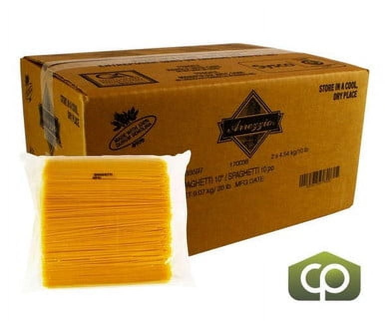 Arrezzio Classi Spaghetti Pasta, 10 in., 4.54 KG/9.9 LBS Bulk Size (2 ...