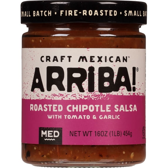 Arriba! Craft Mexican Med Roasted Chipotle Salsa, 16 oz - Walmart.com