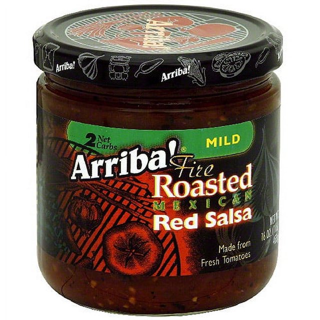Arriba Mild Fire Roasted Mexican Red Salsa, 16 oz (Pack of 6) - Walmart.com