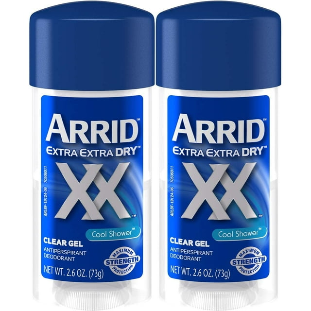 Arrid Extra Dry Antiperspirant Deodorant Clear Gel, Cool Shower - 2.6 ...