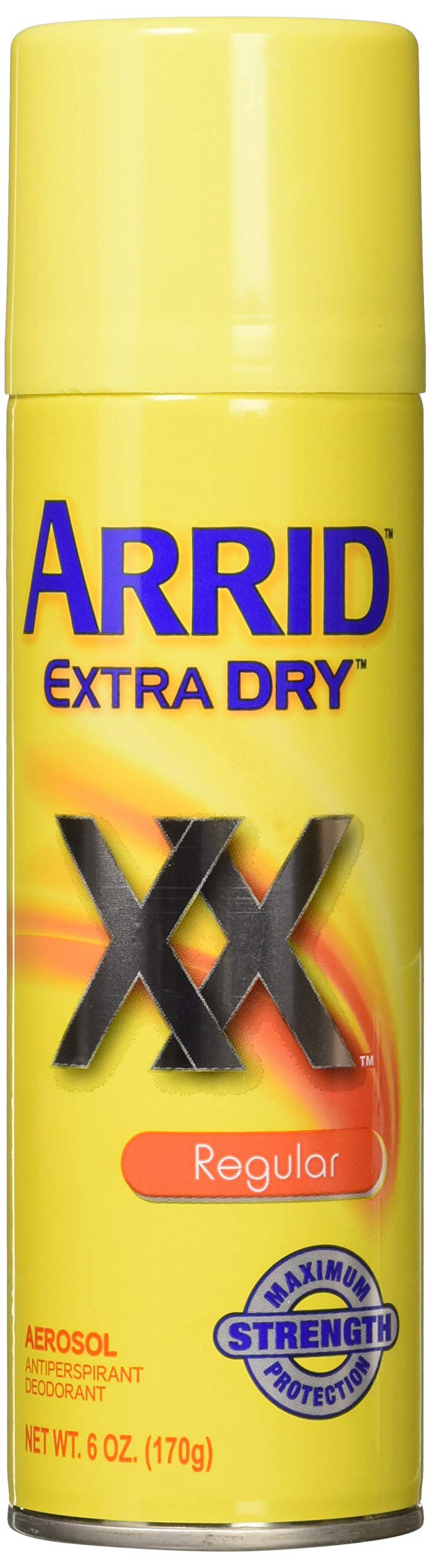 Arrid Extra Dry Regular Aerosol Antiperspirant Deodorant 6 Oz, Pack Of ...