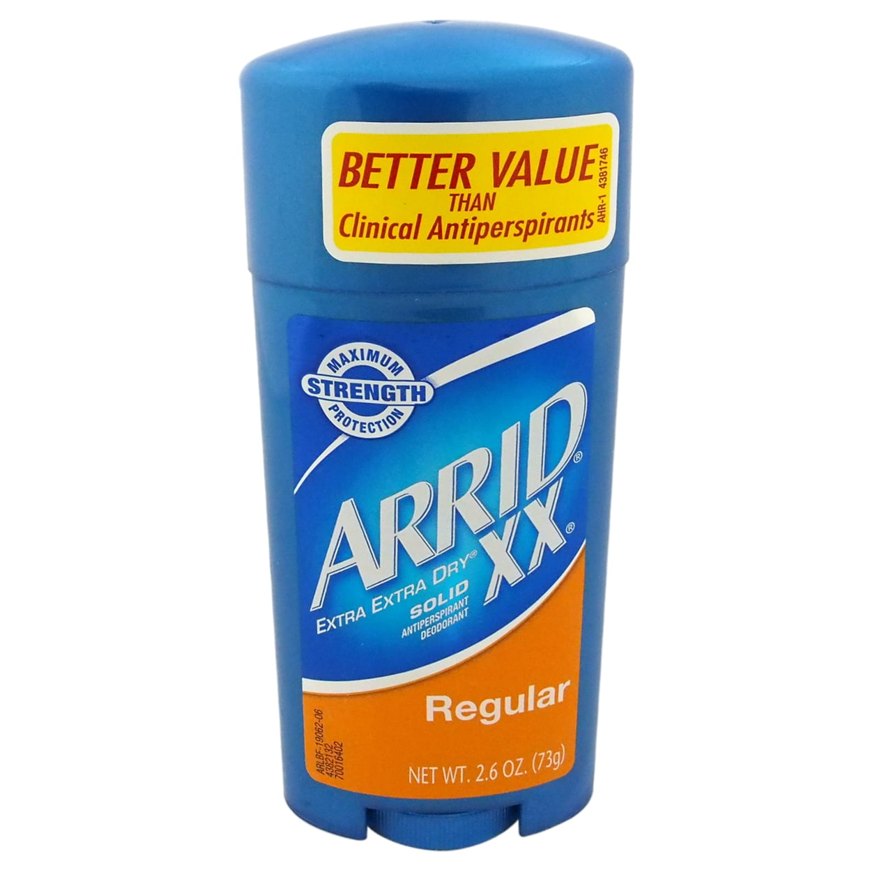 Arrid XX Extra Dry Solid Antiperspirant Deodorant, Regular, 2.6 oz ...