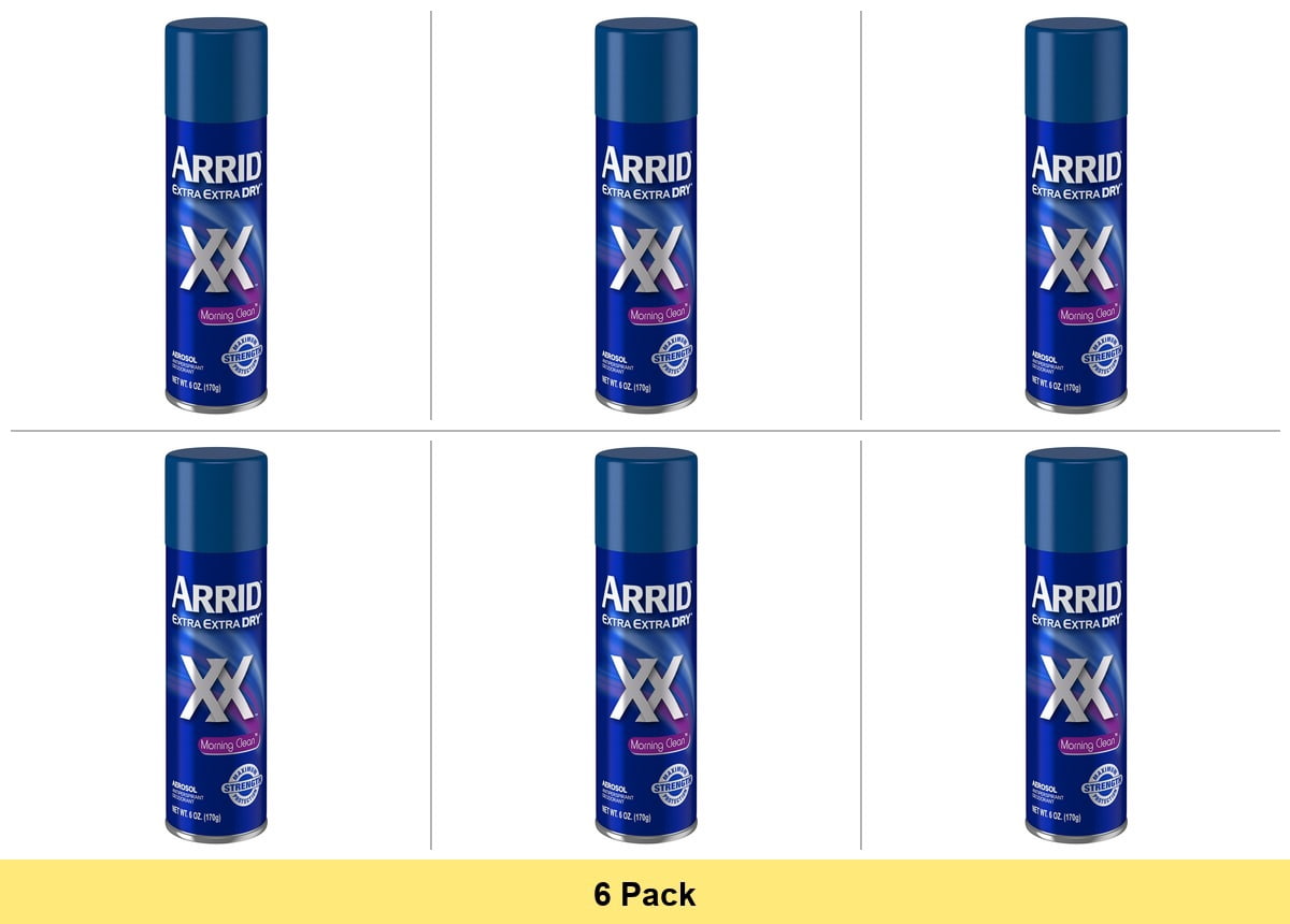 Arrid Xx Anti-Perspirant And Deodorant Spray Morning Clean, 6 Ounce - 6 ...