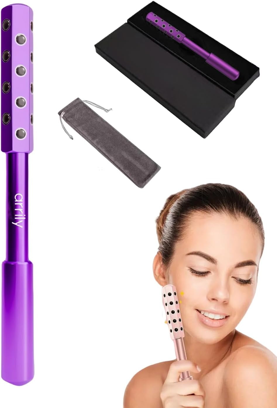 Arrily Face Roller, Define Beauty Sculptor Roller, Face Massage Tool, Skin Care for Skin ...