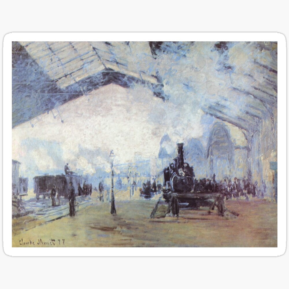 Arrival Of The Normandy Train, Gare Saint-Lazare, 1877 By Claude Monet ...