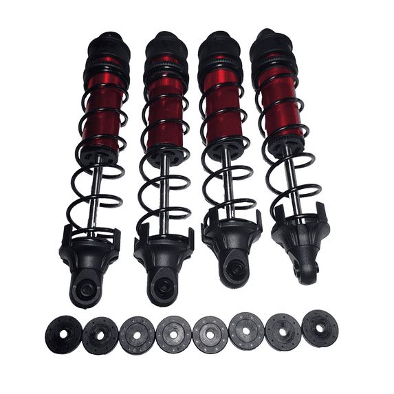 Arrma Kraton 8s EXB Shocks Red Aluminum Set w/ Springs Dampers Front ...