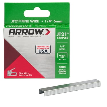 Arrow Fastener 7510S 5/8" T75 Staples 1000 Per Pack - Walmart.com