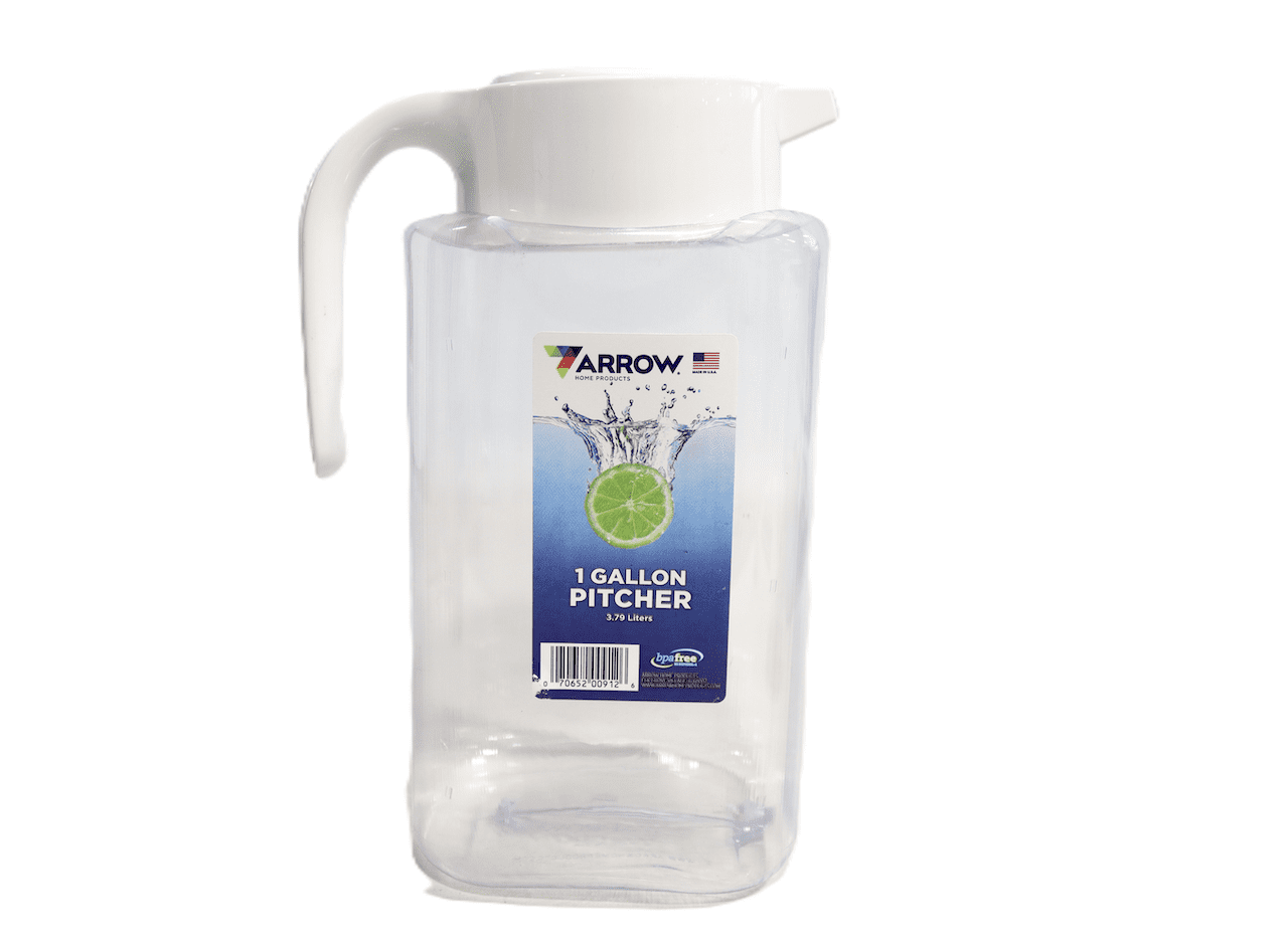 Arrow, Pitcher, 1 Gallon H2O Square Pitcher, 1 gal, perfect for chilled ...