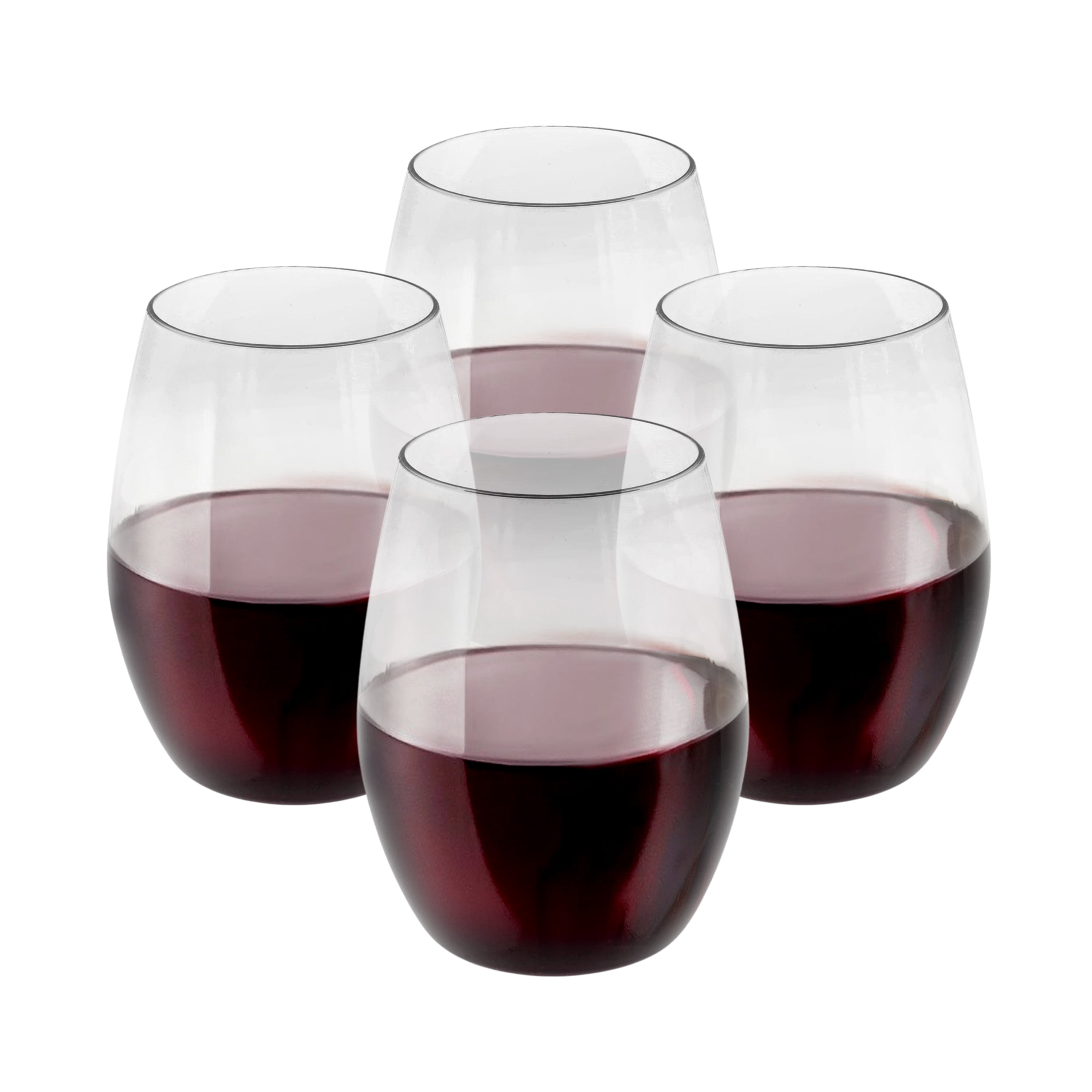 Arrow Unbreakable Shatter Resistant 16 oz Reusable Plastic Stemless ...