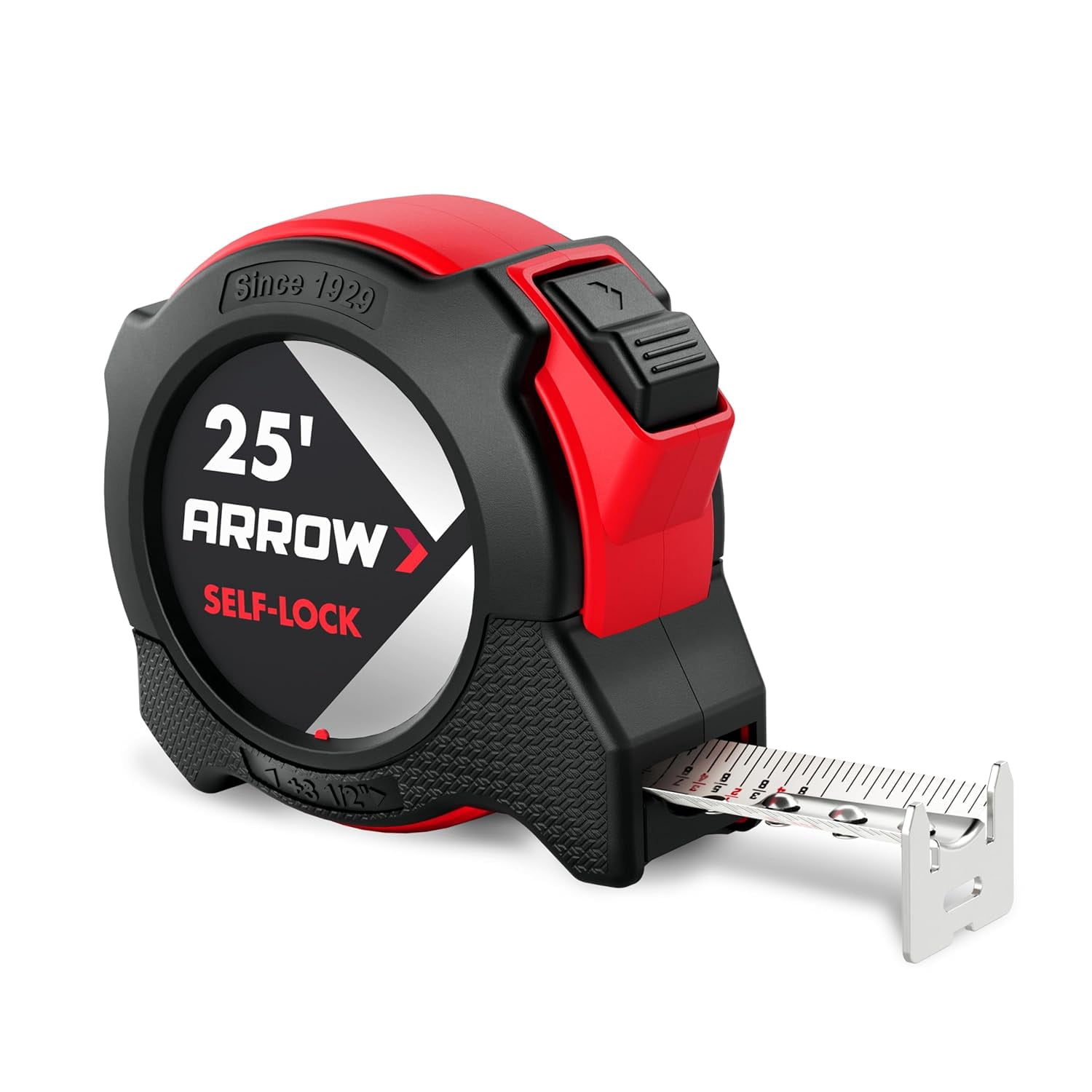 Arrow 25FT Auto-Lock Tape Measure, Easy Read Measuring Tape with ...