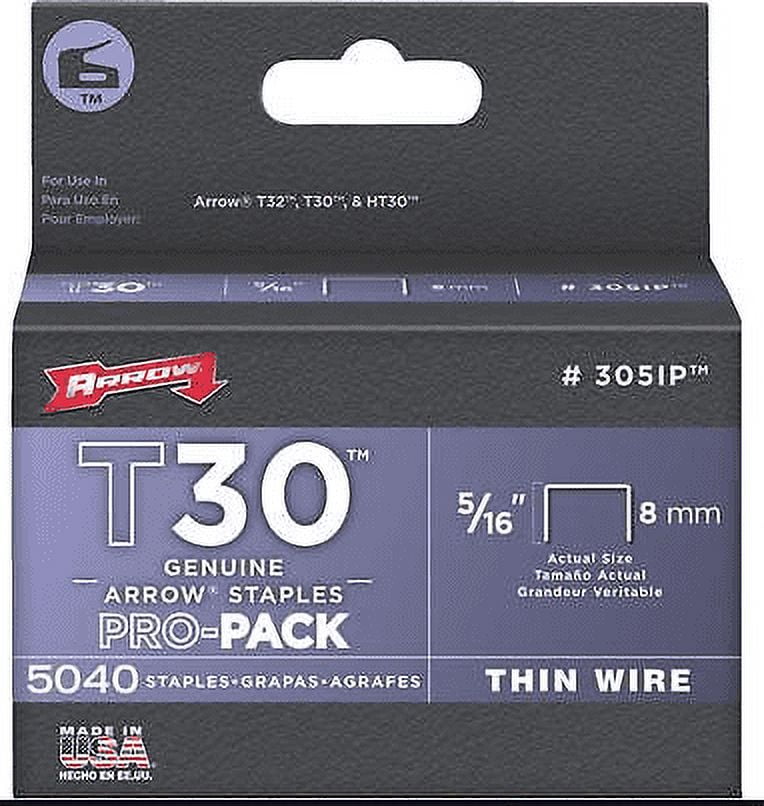Arrow 5/16-Inch T30 Staples, 5000 Count - Walmart.com
