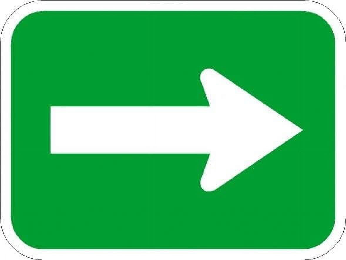 Arrow Auxiliary (Bicycle) Sign Guide Signs Metal Sign Tin Sign 8x12 ...