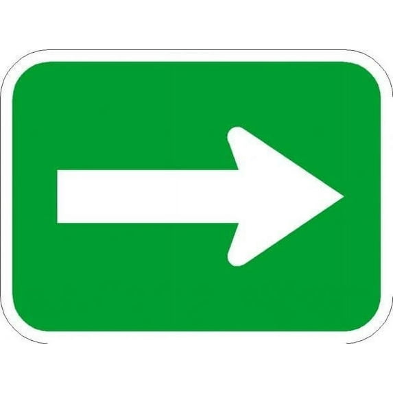 Arrow Auxiliary (Bicycle) Sign Guide Signs Metal Sign Tin Sign 8x12 ...