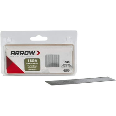 Arrow BN1816WCS 1-Inch White Nail Brad, 2000 Count - Walmart.com
