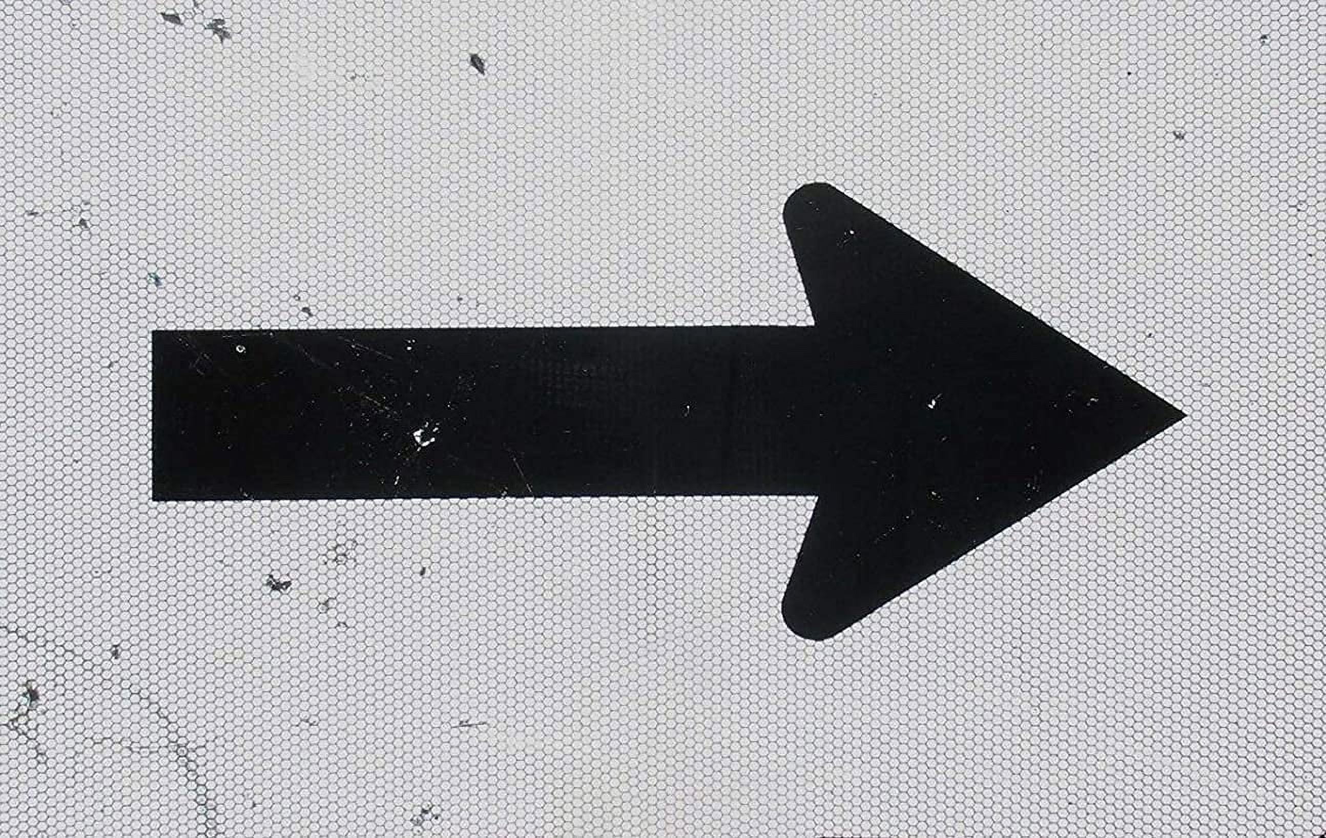 Arrow Black White Parking Lot Stairs Office Street Tin Arrow Metal Wall ...