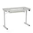 Arrow Cabinets Gidget II Foldable Sewing, Craft Table with Lift, White ...