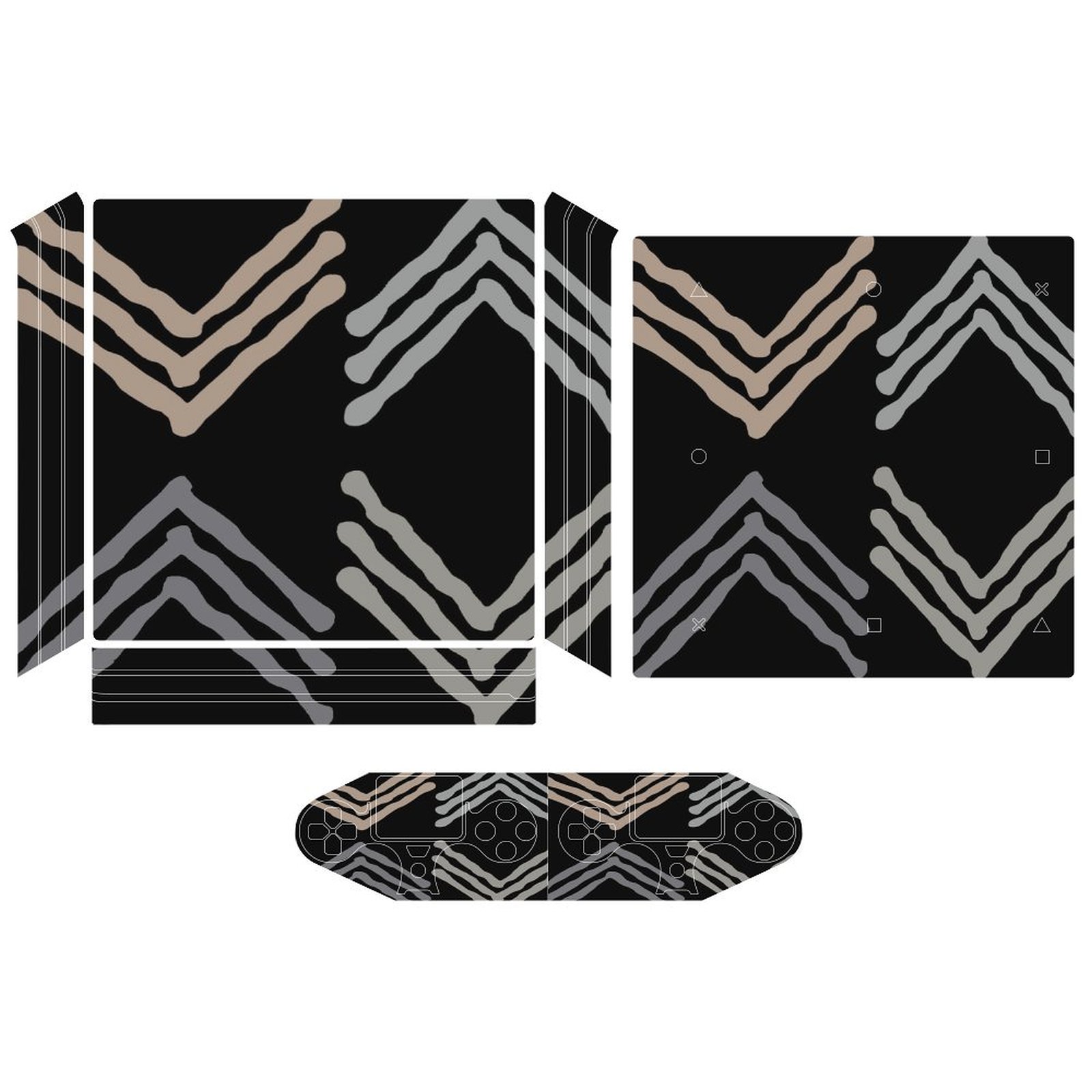 Arrow Chevron Symbol Black Arrows PS4/PS4 Pro/PS4 Slim Skin Sticker For ...