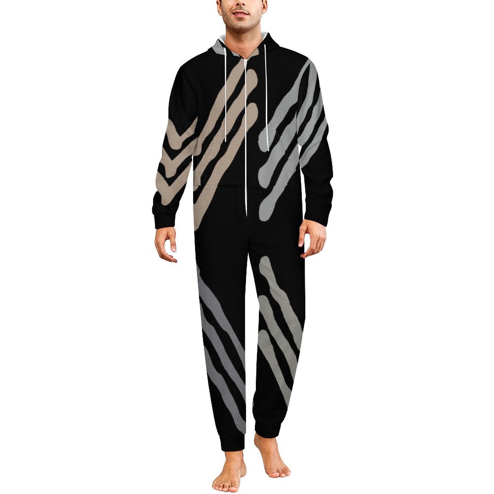 Arrow Chevron Symbol Black Arrows Plush Jumpsuits Pajamas Men Women ...