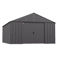 Arrow Classic 14x12 Metal Shed - Durable Steel Building for Backyard ...