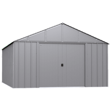 Arrow Elite Steel Storage Shed, 12x16, Anthracite - Walmart.com