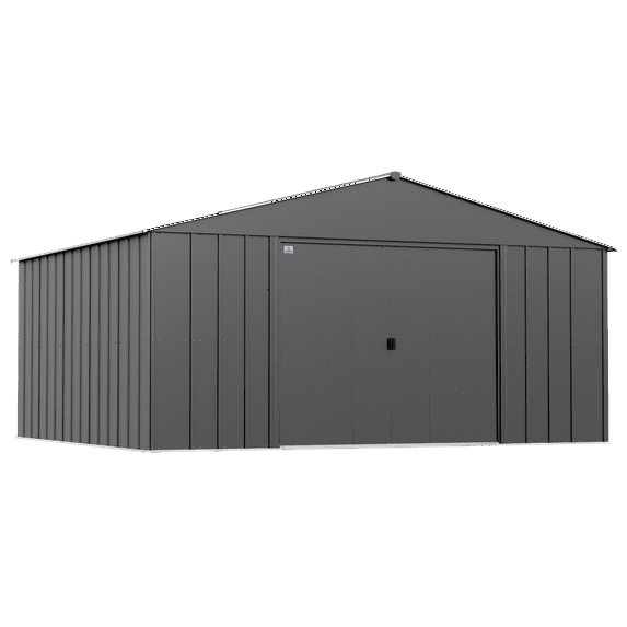 Arrow Classic 14x12 Metal Shed - Durable Steel Building for Backyard ...