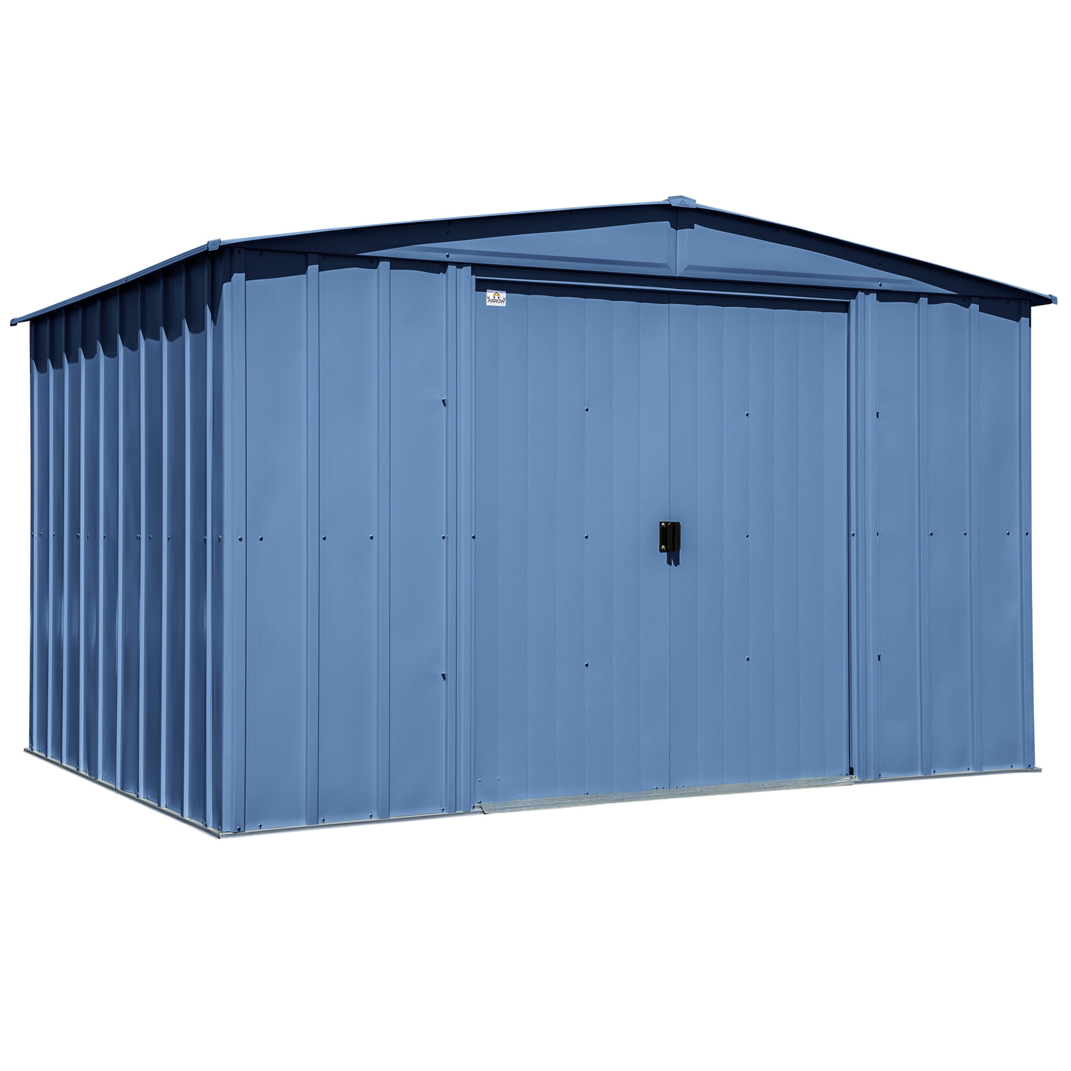 Arrow Classic 10 x 8 x 6 ft Blue Grey Steel Storage Shed - Walmart.com