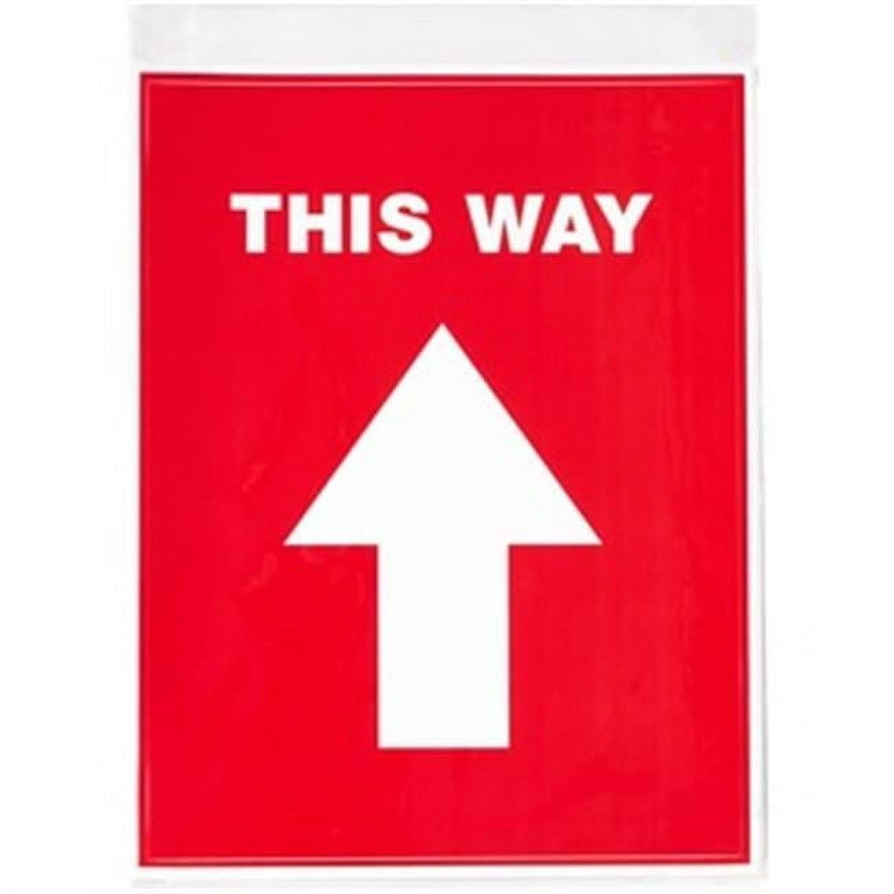 Arrow Directional Floor Decals for This Way Print & Message - Pack of 5 ...